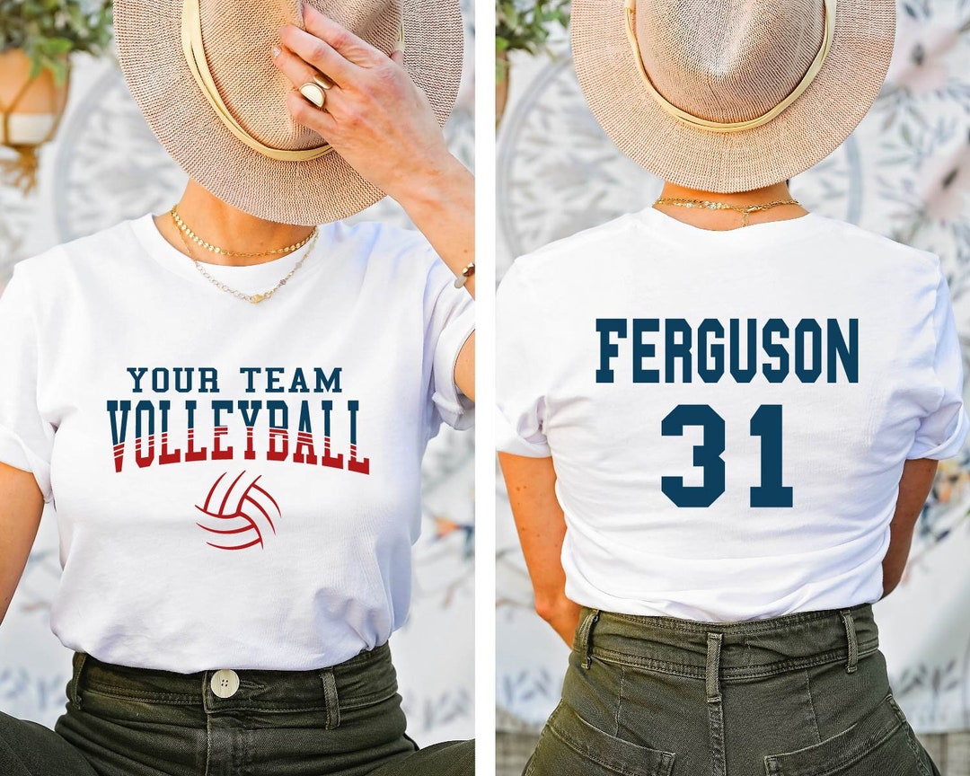 Custom (your Team) Volleyball Shirt, Personalized Volleyball Team Name ...