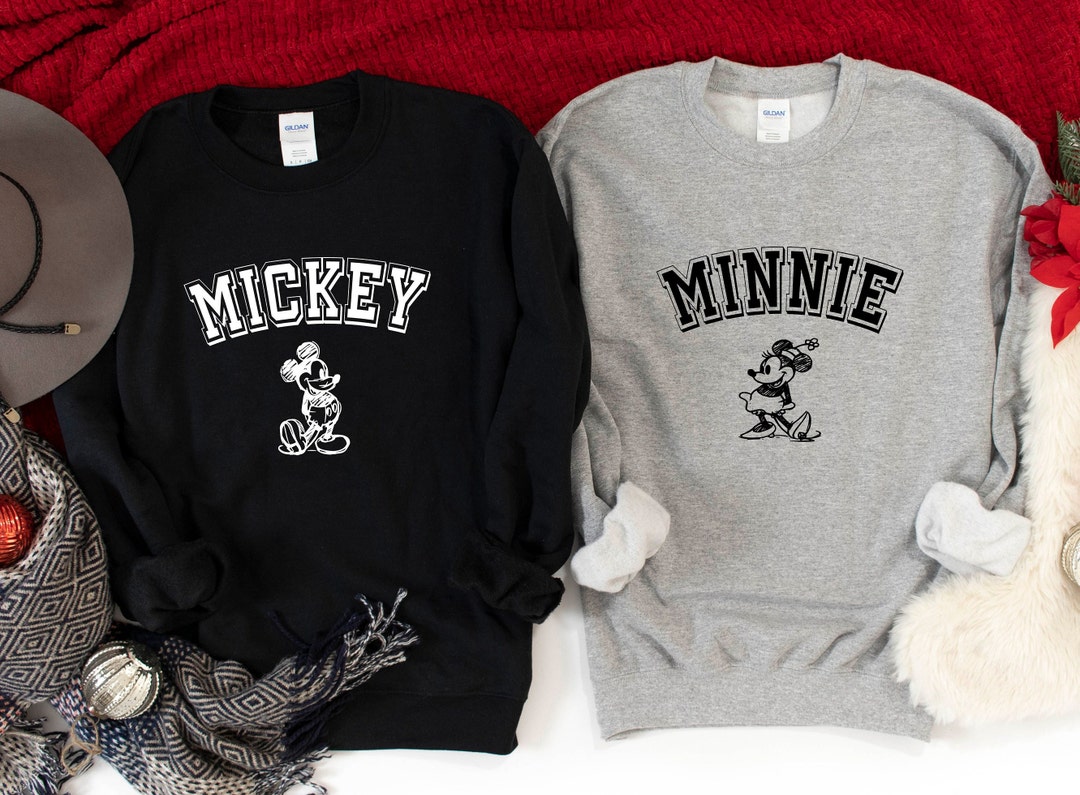 Disney Matching Sweatshirt,minnie Mickey Matching Sweater,couple Disney ...