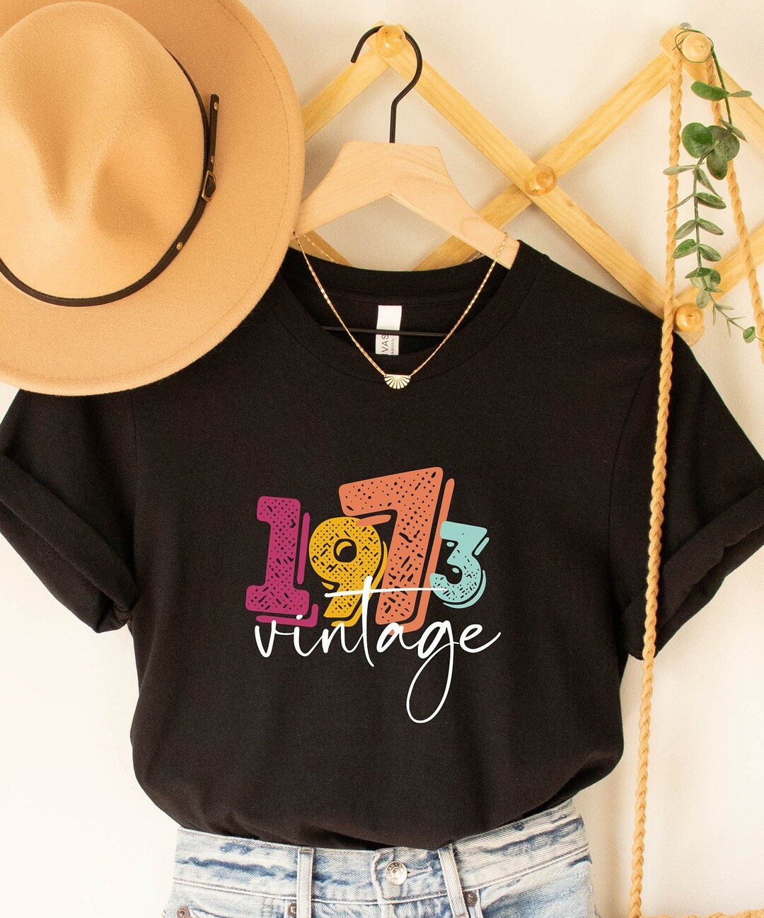 50th Birthday Shirt, Vintage 1973 Shirt, 50th Birthday Gift for Women ...