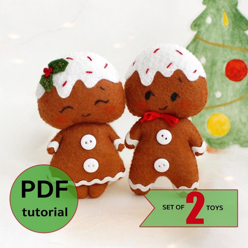Felt Gingerbread Men - Etsy
