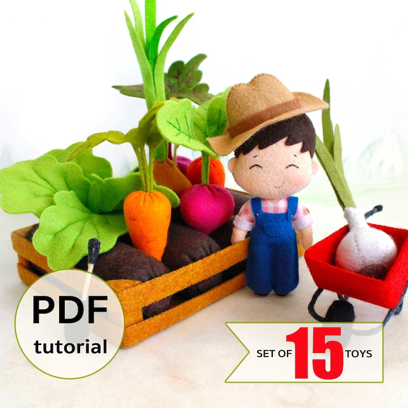 Vegetable Garden Toy - Etsy