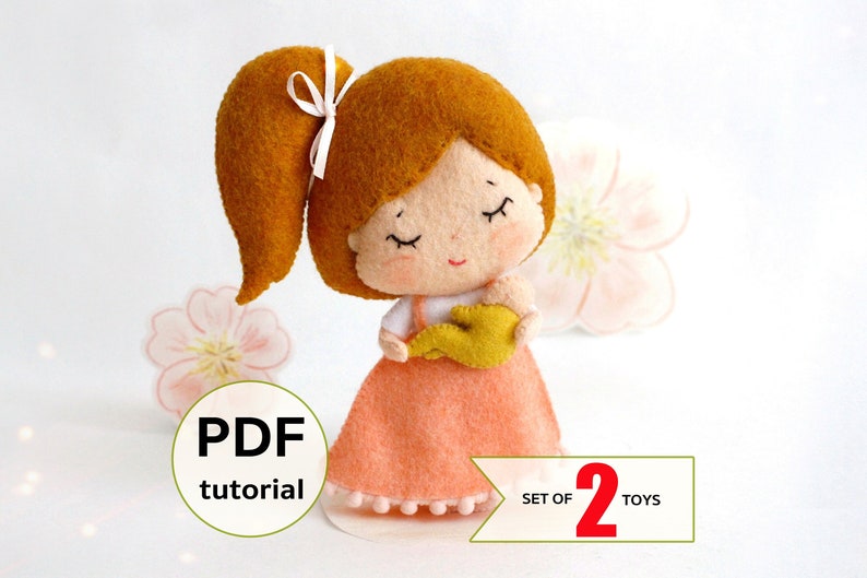Felt Mama Doll With Baby Hand Sewing PDF Tutorial With Patterns. Mother ...