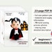 Felt Vampire Count Dracula & Halloween Pumpkins PDF Tutorial With ...