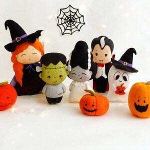 Felt Vampire Count Dracula & Halloween Pumpkins PDF Tutorial With ...