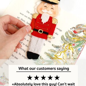 Felt Nutcracker Bookmark Hand Sewing PDF Tutorial With Patterns. DIY ...