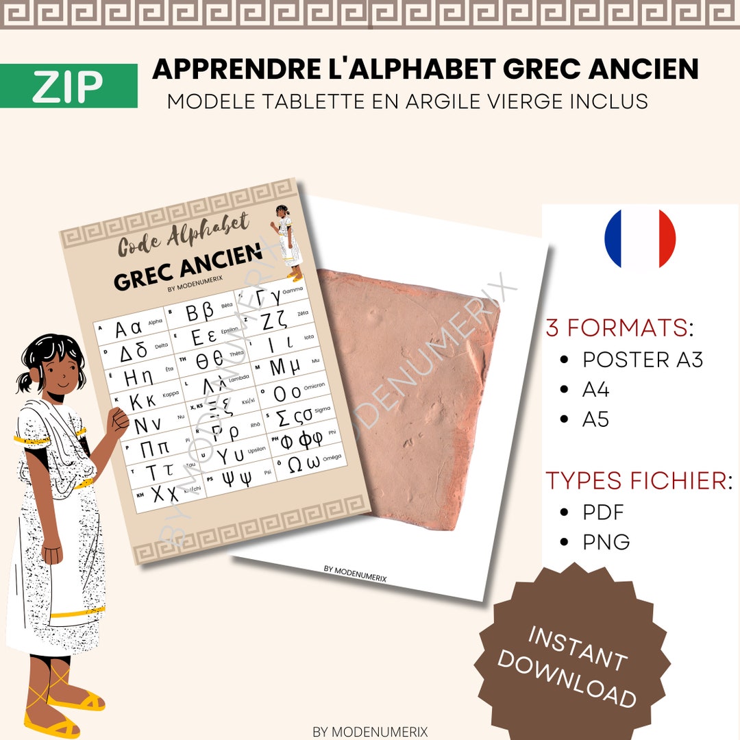 Ancient Greek ABC Game, Ancient Greece Alphabet, Write Your Name on a ...