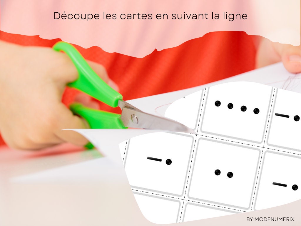 36 ABC MORSE Code Learning Cards, International Flashcard, 3-part Black ...