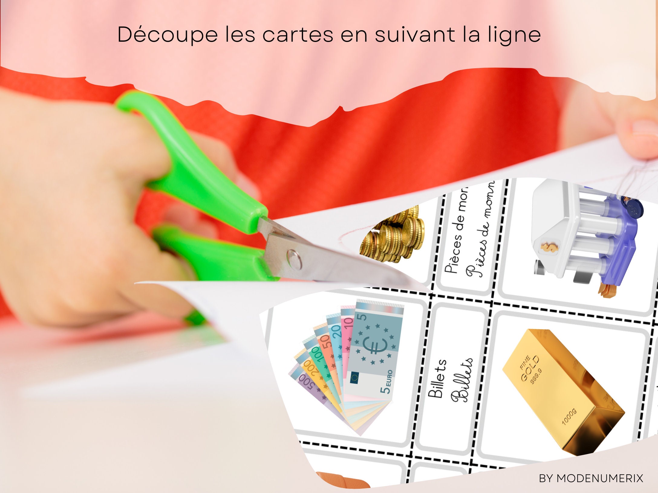 MONEY and BANK Flash Cards, Montessori Cards 3 Fun Parts, Printable Pdf ...