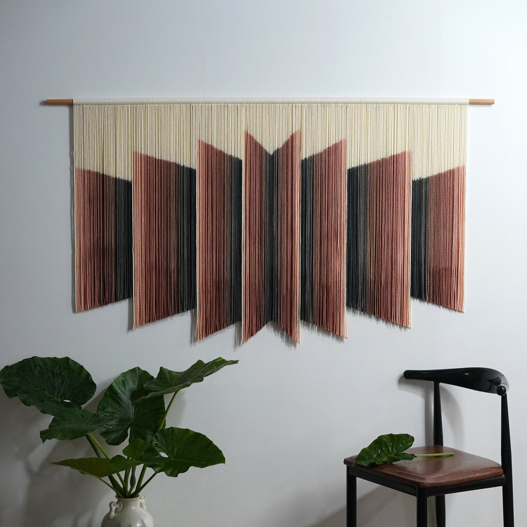 Multicolor Tapestry Wall Hanging, 3D Macrame Wall Hanging,dip Dye ...