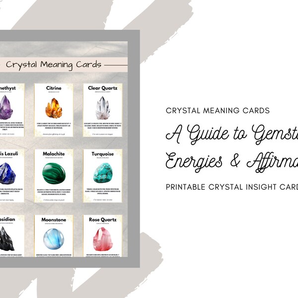 Printable Crystal Cards - Etsy