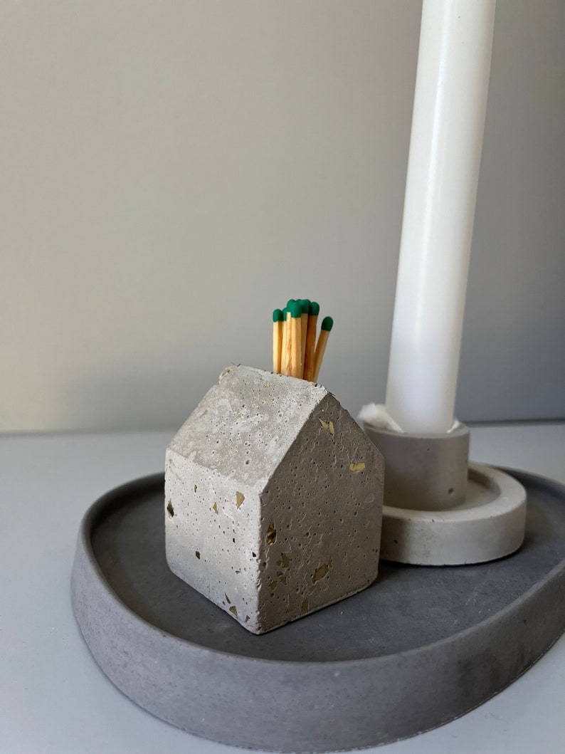 Concrete Pen, Match & Toothpick Holder - Etsy