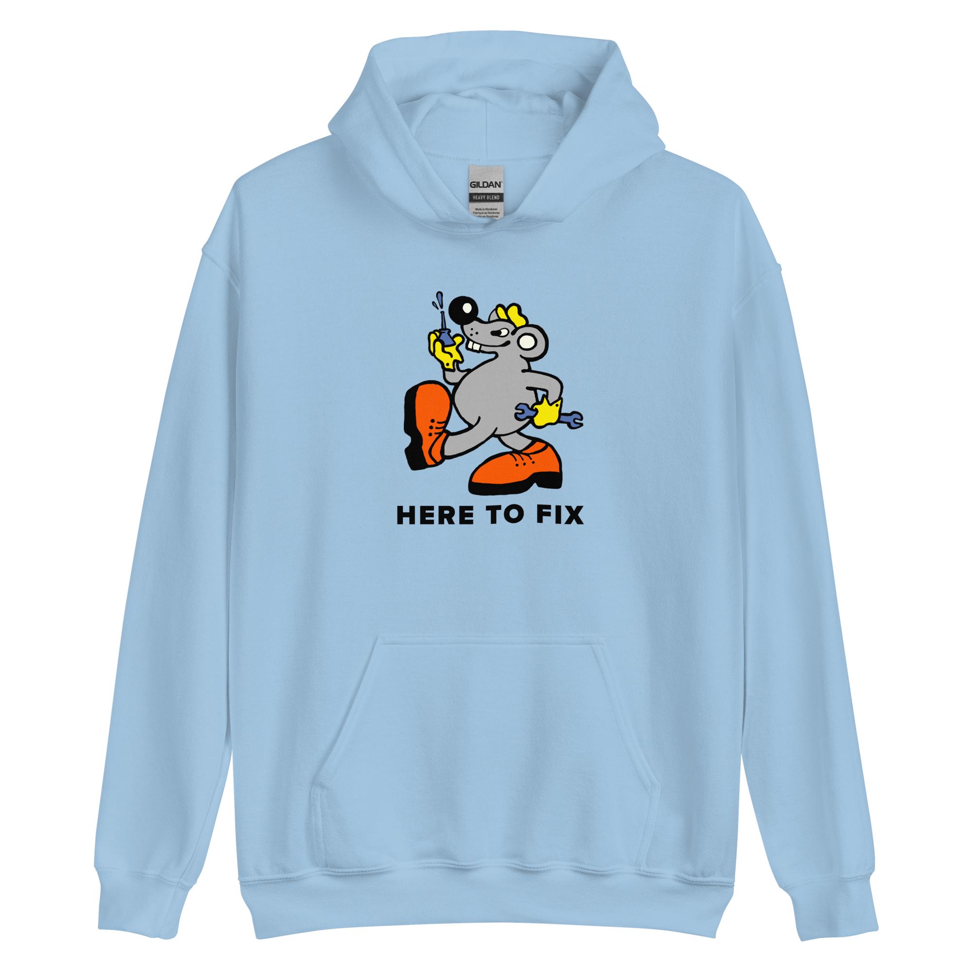 Oversized Hoodie With Mice Cartoon | Casual Winter Style Hooded ...