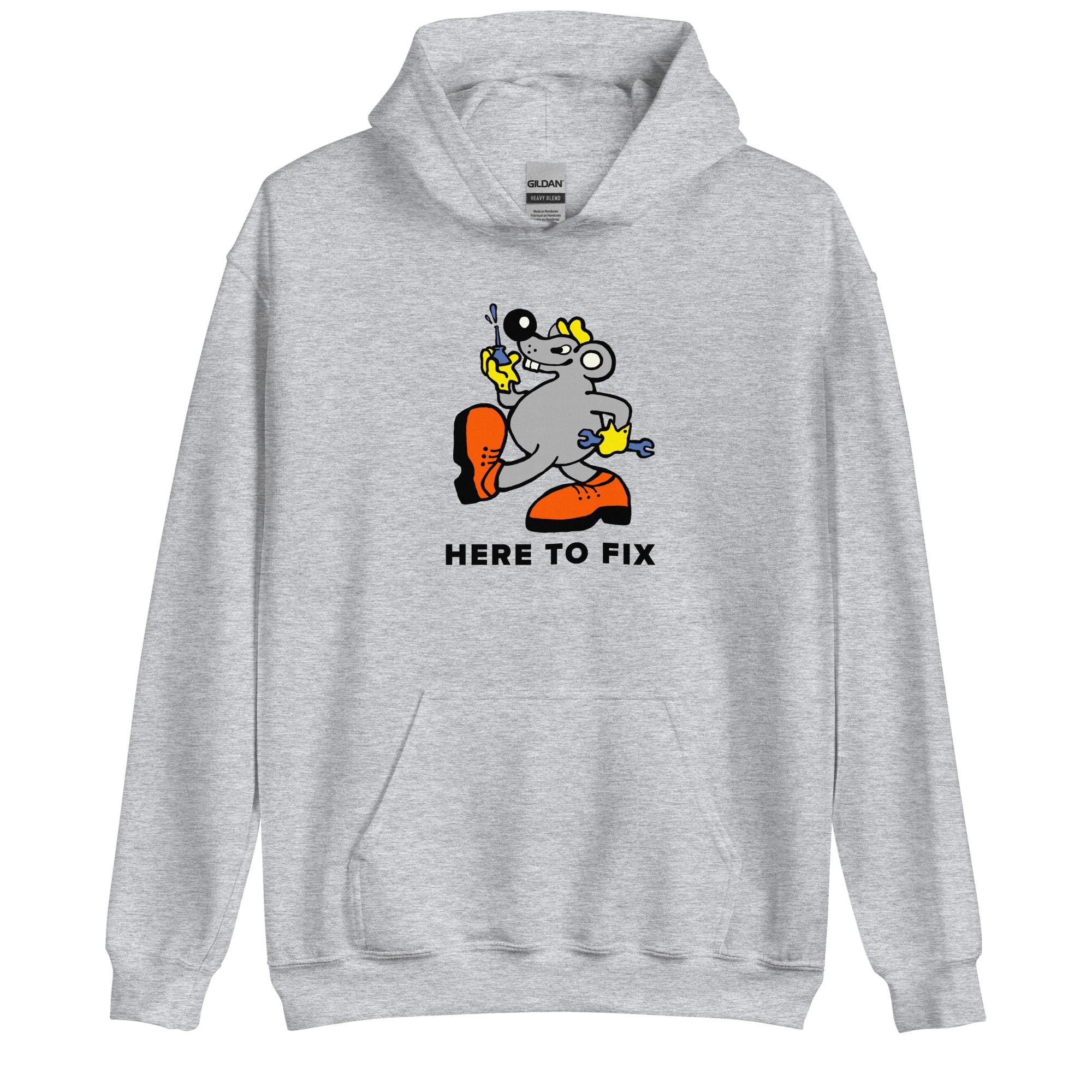 Oversized Hoodie With Mice Cartoon | Casual Winter Style Hooded ...