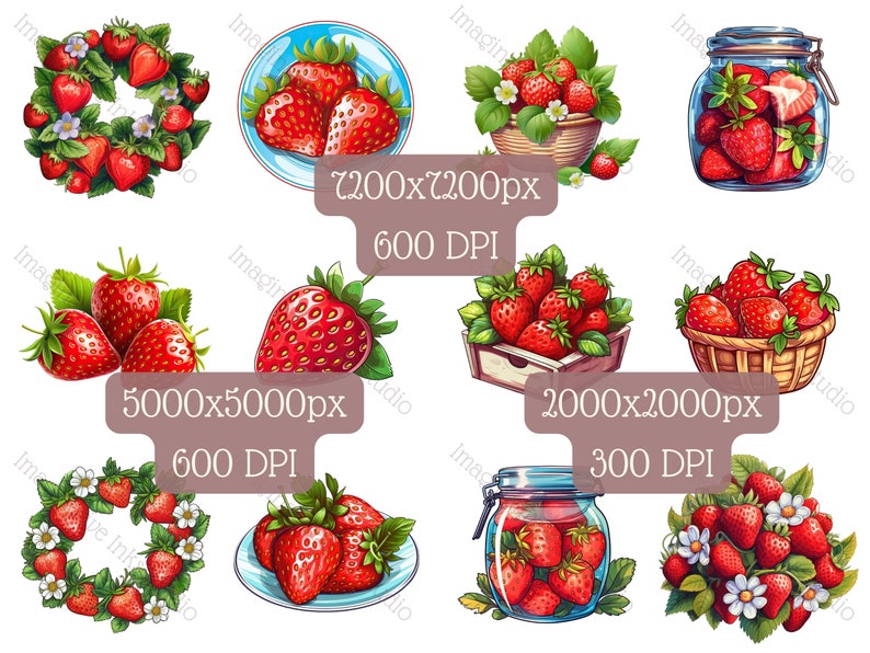 Strawberry Clipart 62 PNG Transparent Background Commercial Use ...