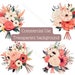 Flower Bouquet Clipart Blush 7 High-quality PNG With Transparent ...