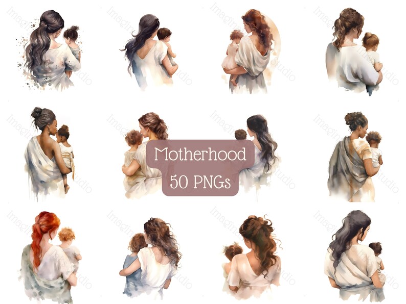 Mother Day Clipart Mother Day Watercolor Mom Clip Art Mothers Day Png ...