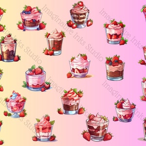 Strawberry Mousse Clipart 20 PNG Transparent Background Vector Art ...