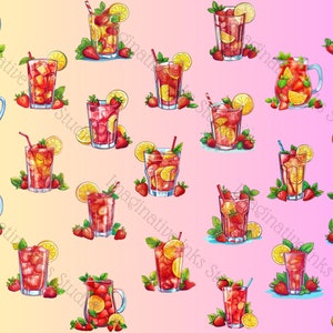 Strawberry Lemonade Clipart 25 PNG Transparent Background Vector Drink ...