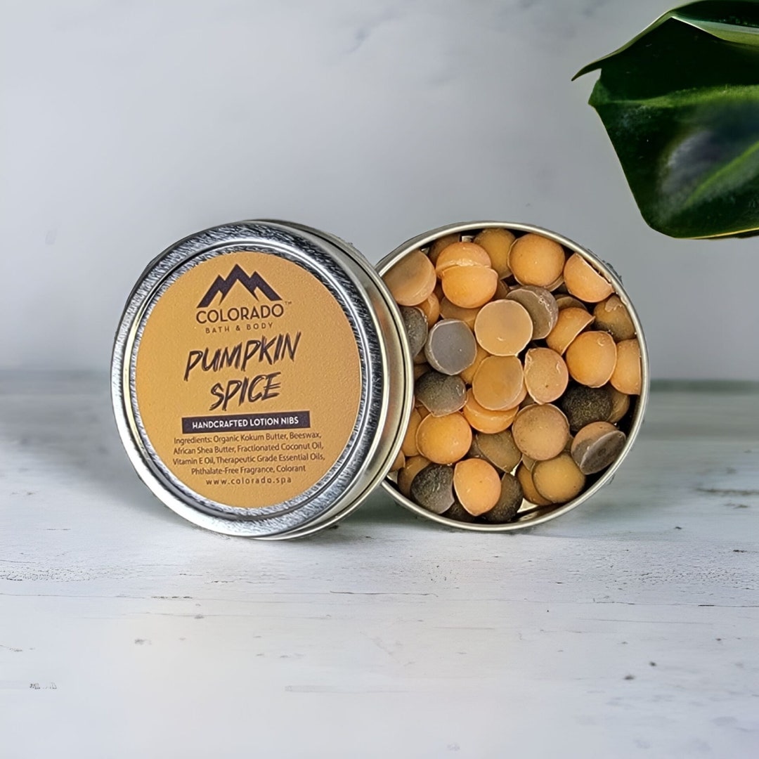 Pumpkin Spice Lotion Nibs - Solid Lotion - Travel On-the-go Miniature ...
