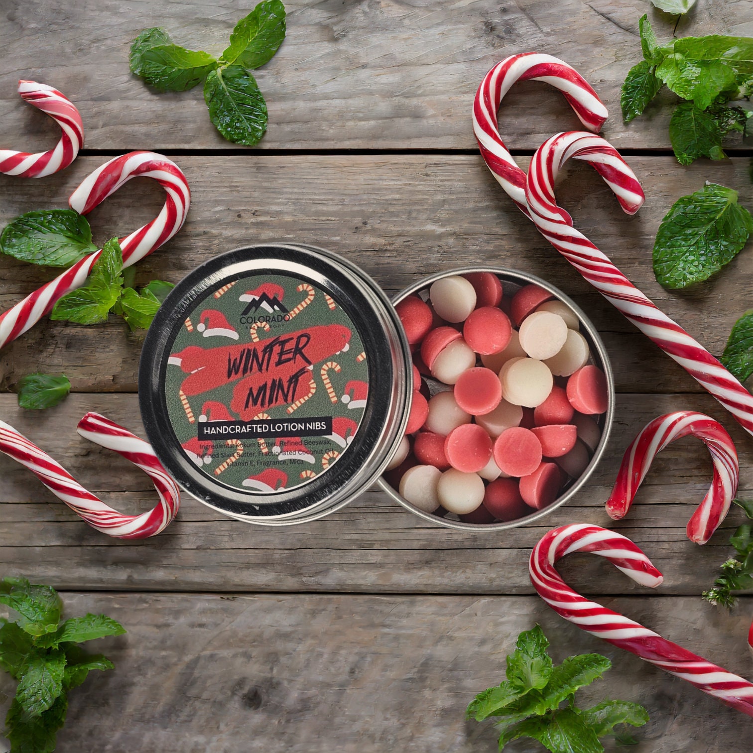 Winter Mint Lotion Nibs - Solid Lotion - Limited Edition - Travel On ...