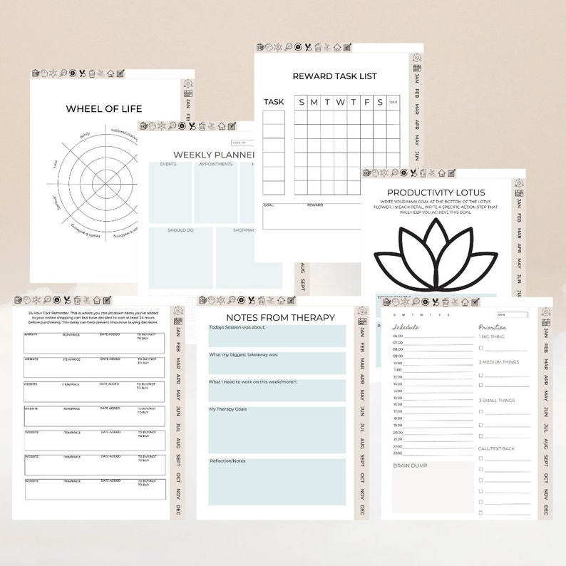 Ultimate ADHD Planner, Aesthetic Planner, Adhd Digital Planner ...