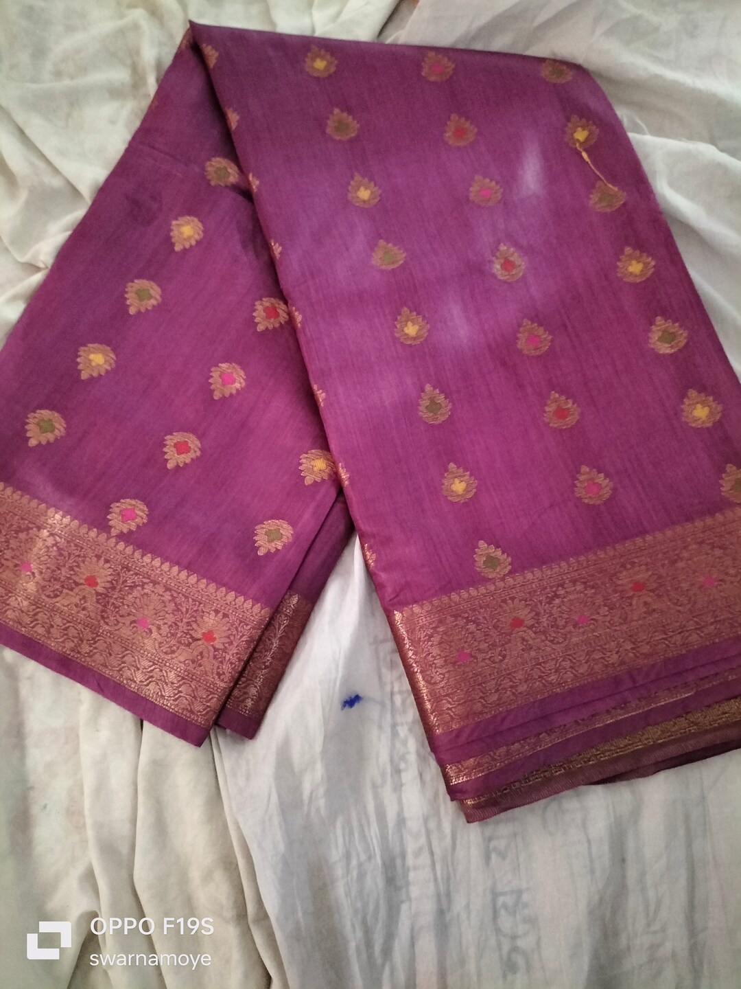Hand Weaving Muga Tasar Banarasi Saree With Blouse Piece Colour Pink ...