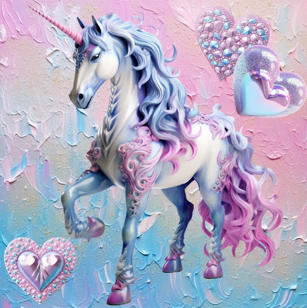 Mystic Heart Unicorns Digital Download. Includes 8 Magical Unicorns, 12 ...