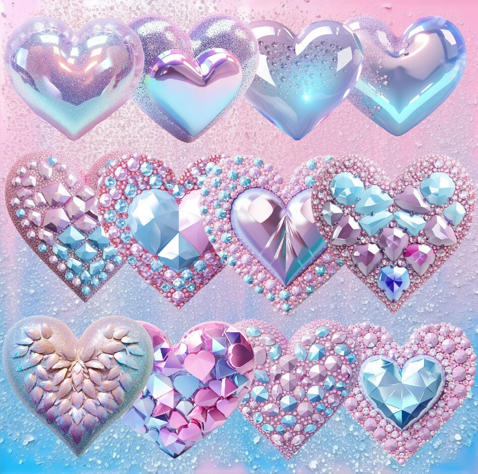 Mystic Heart Unicorns Digital Download. Includes 8 Magical Unicorns, 12 ...