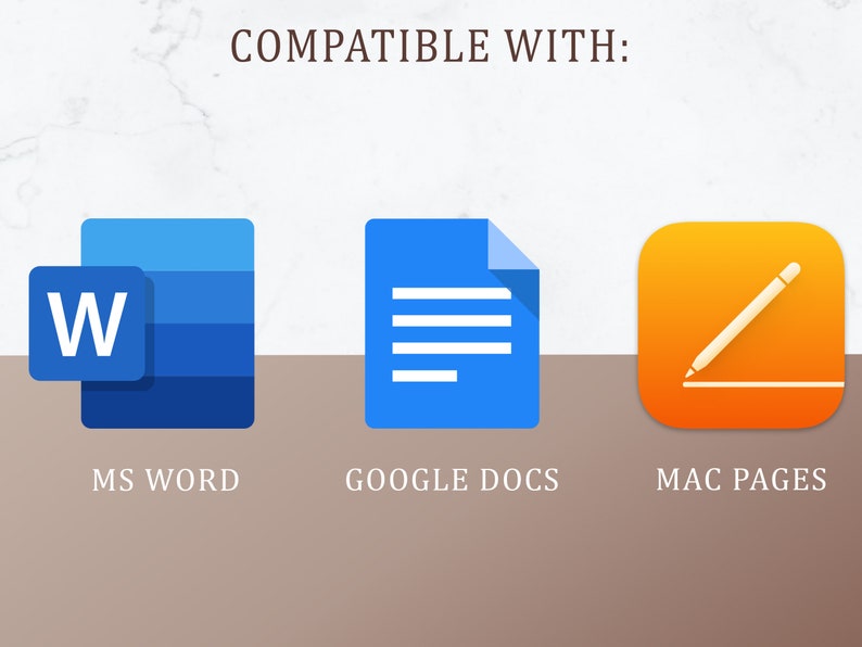 ATS Resume Template Word Pages Google Docs Resume Templates - Etsy
