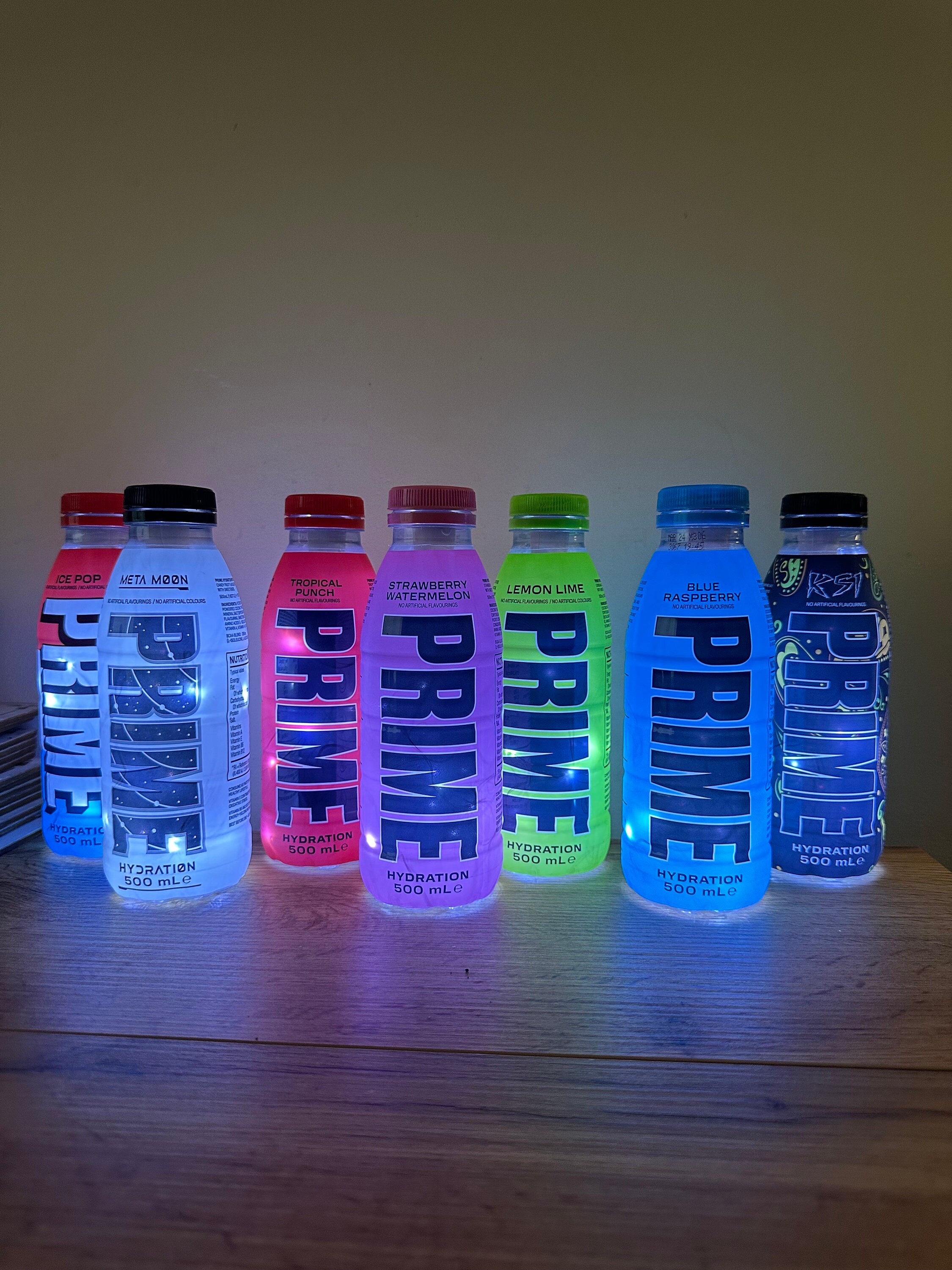 Prime Hydrate Light up Bottle - Etsy UK