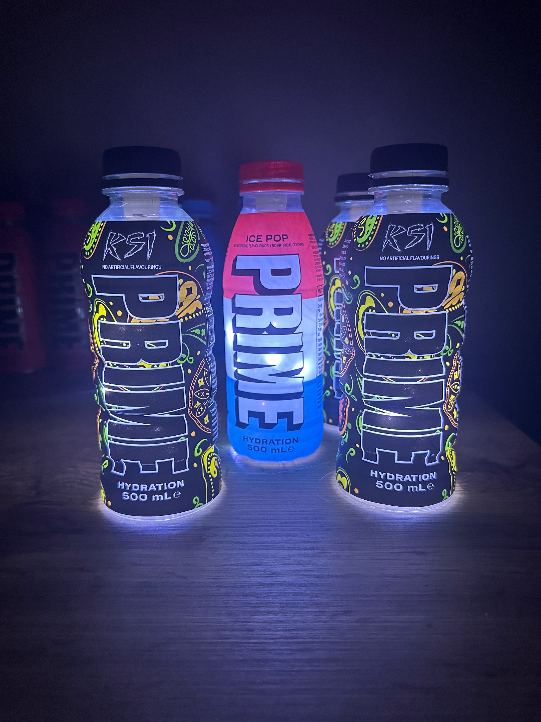 Prime Hydrate Light up Bottle - Etsy UK