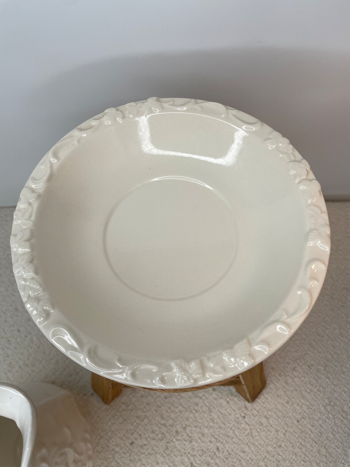 Vintage Inarco Japan Small Pitcher and Bowl Cream Color - Etsy