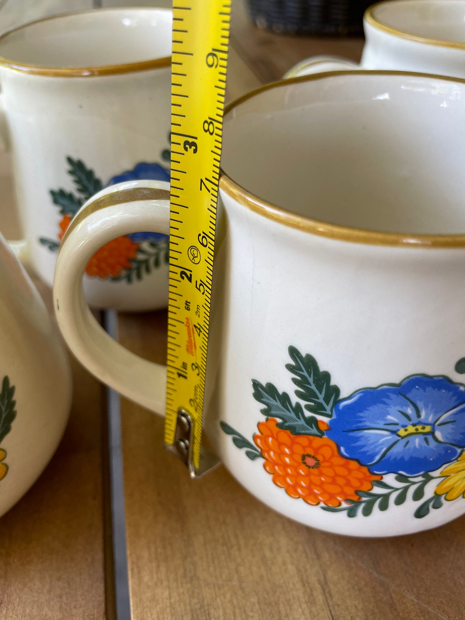 Vintage Floral Pattern-coffee or Teacups/mugs-set of 4 vienna - Etsy