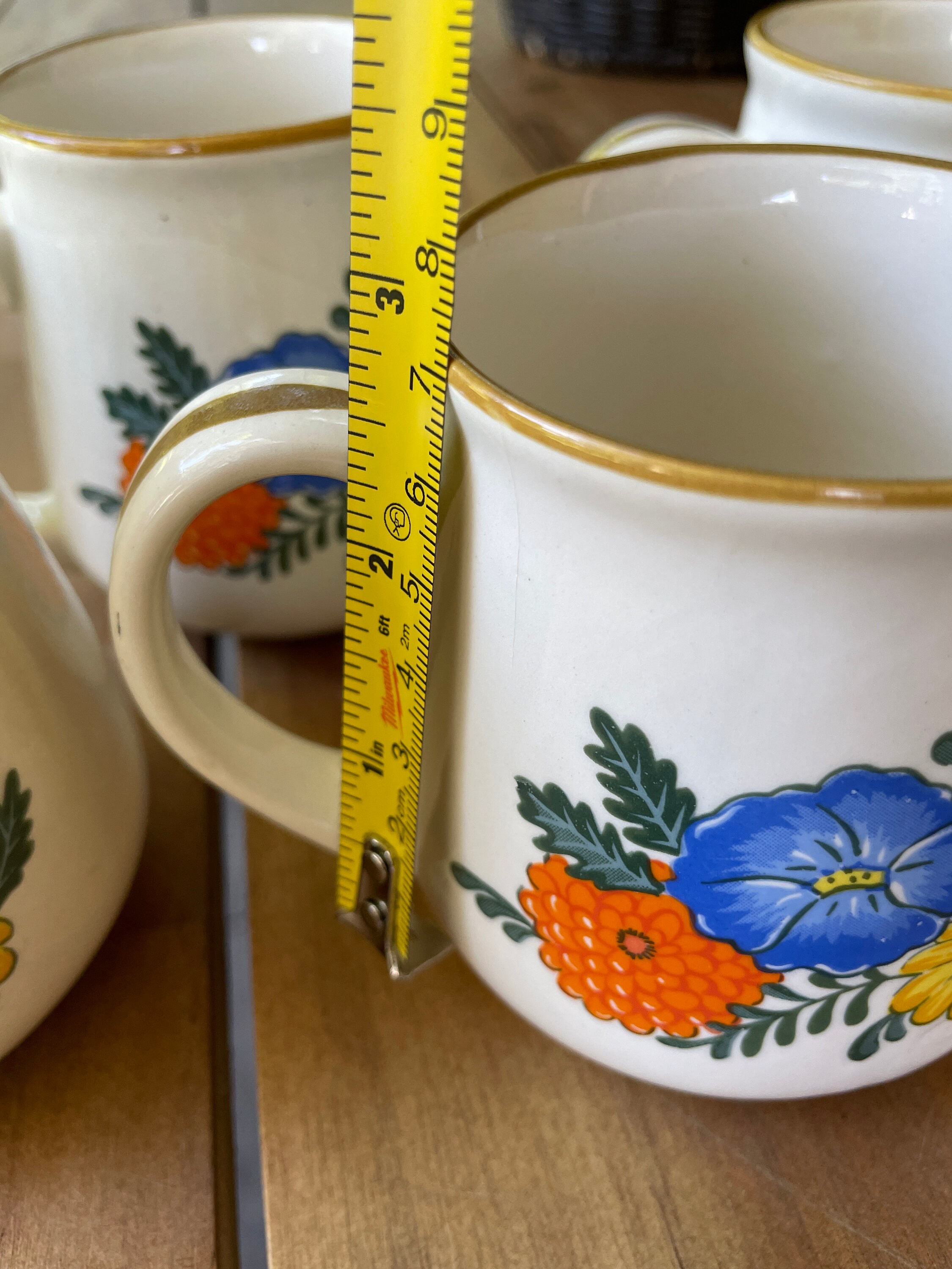 Vintage Floral Pattern-coffee or Teacups/mugs-set of 4 |vienna ...
