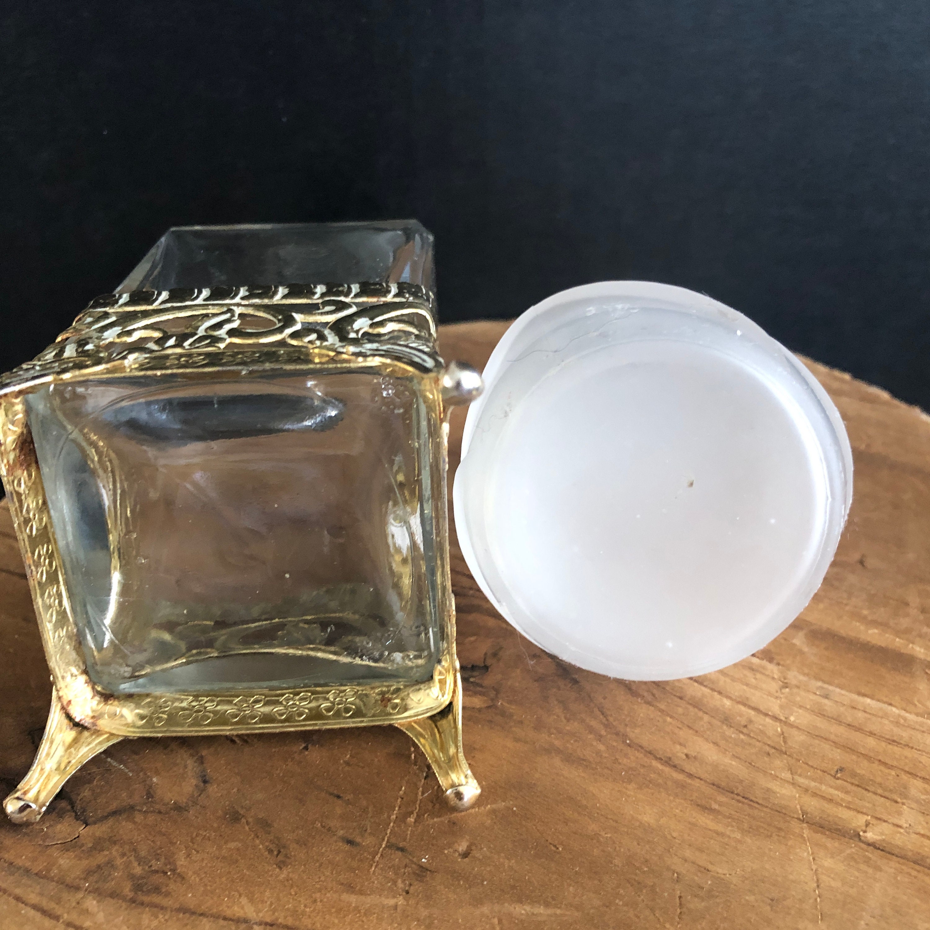 Vintage Decorative Perfume Bottles Set of 2 Shabby Chic Vanity Decor ...