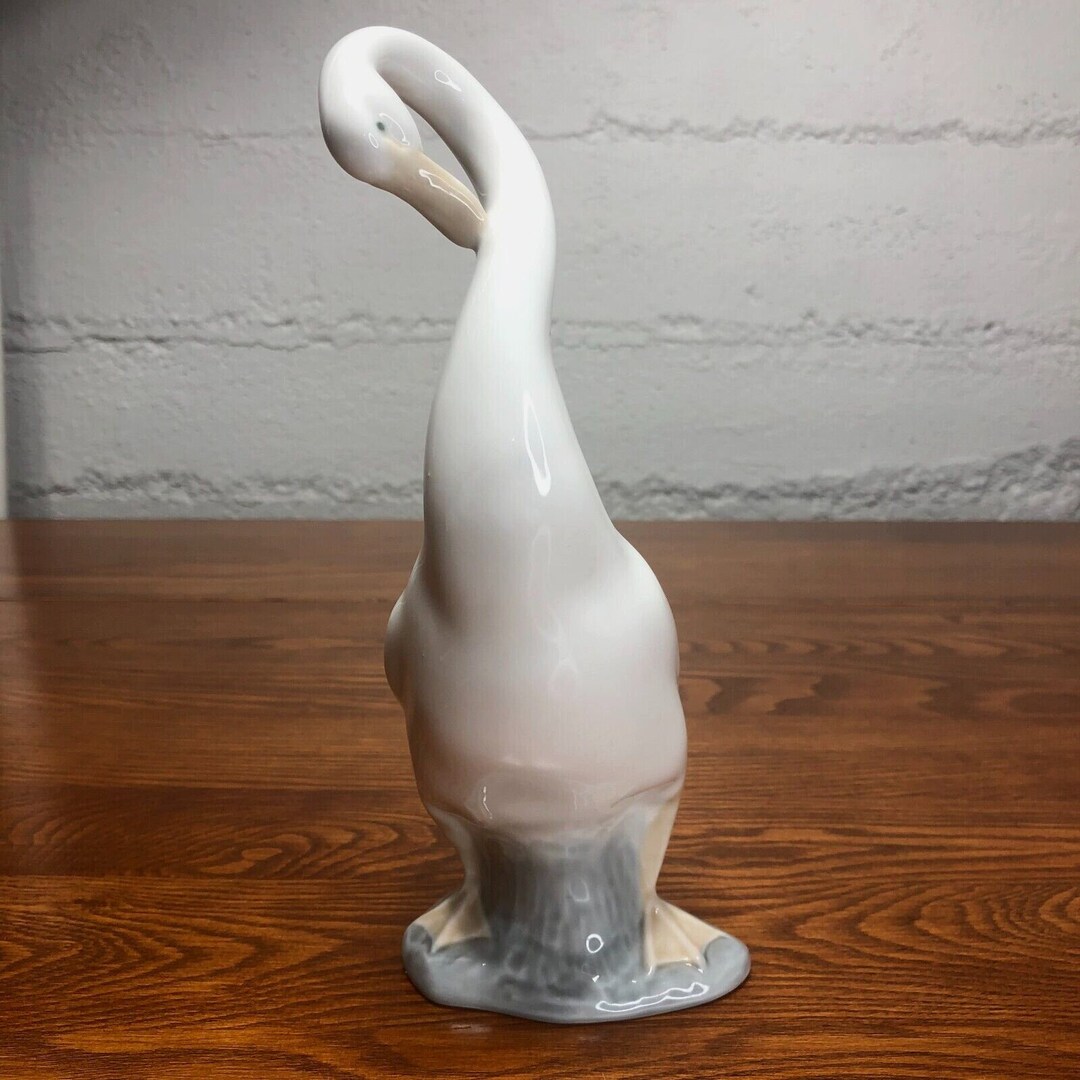 LLADRO Bent Neck Goose Figurine NAO Hand Made Spain DAISA (1978) 9 ...