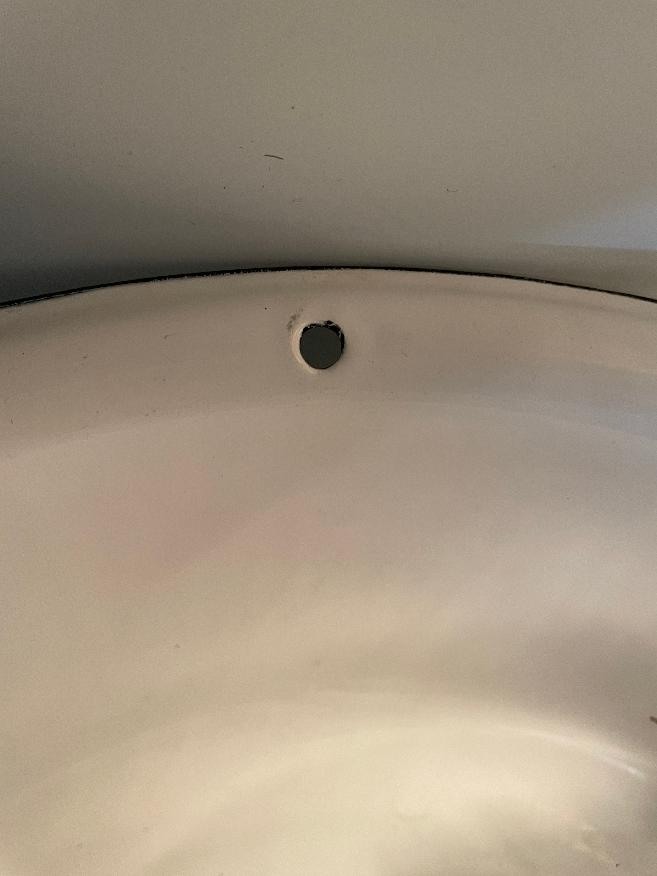 Vintage Large Enamel Ware Basin farmhouse Wash Bowl White With Black ...