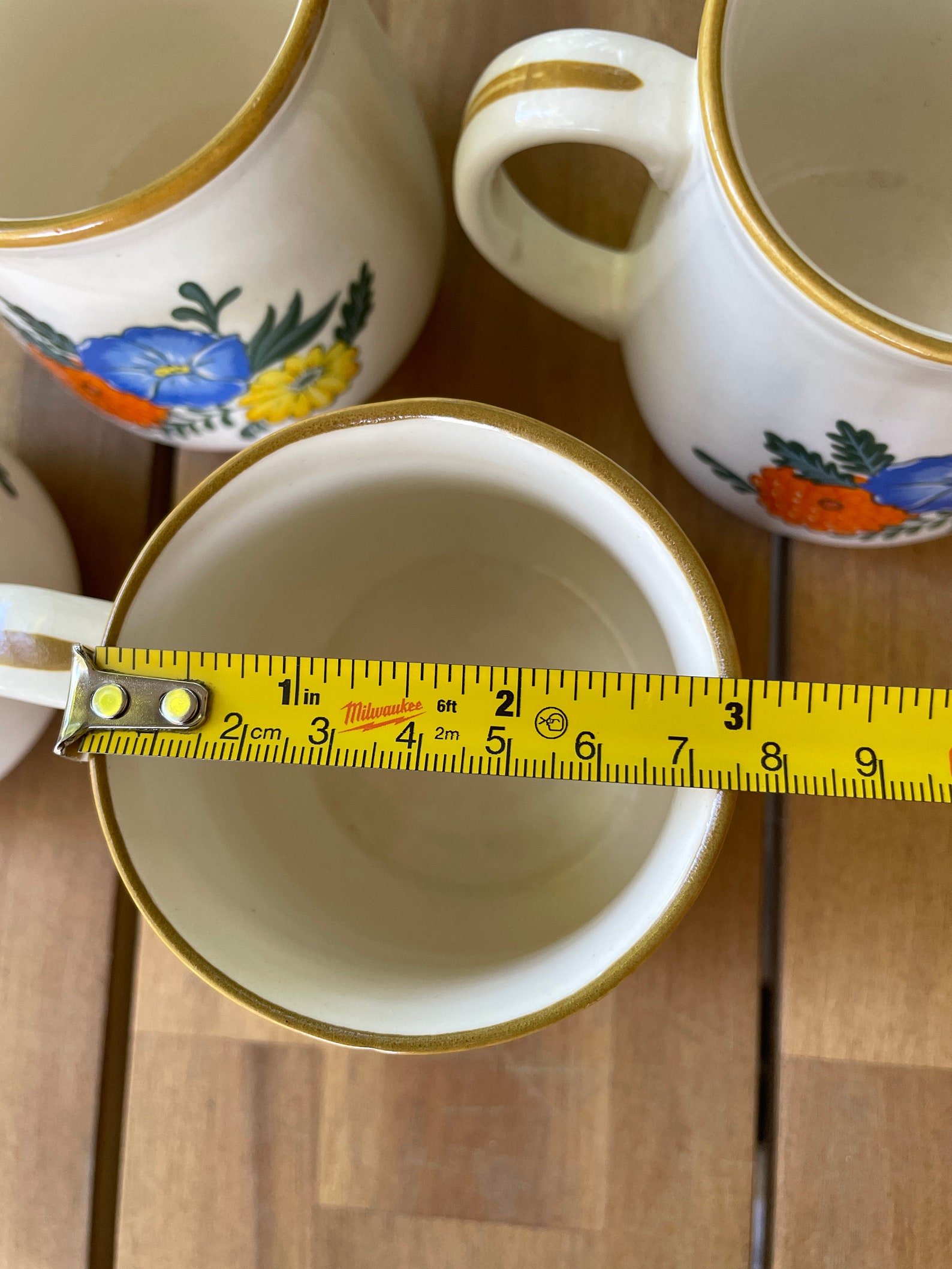 Vintage Floral Pattern-coffee or Teacups/mugs-set of 4 |vienna ...