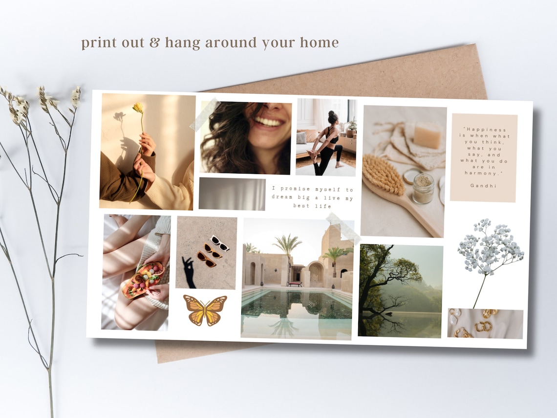 Vision Board Kit Vision Board Template Vision Board Stickers Vision ...