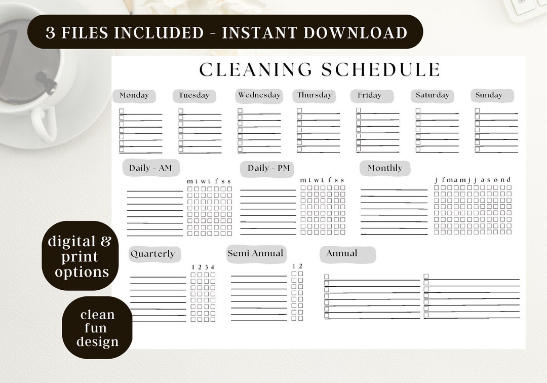 Adult Chore Chart For Adults Adhd Chore Chart Cleaning Checklist