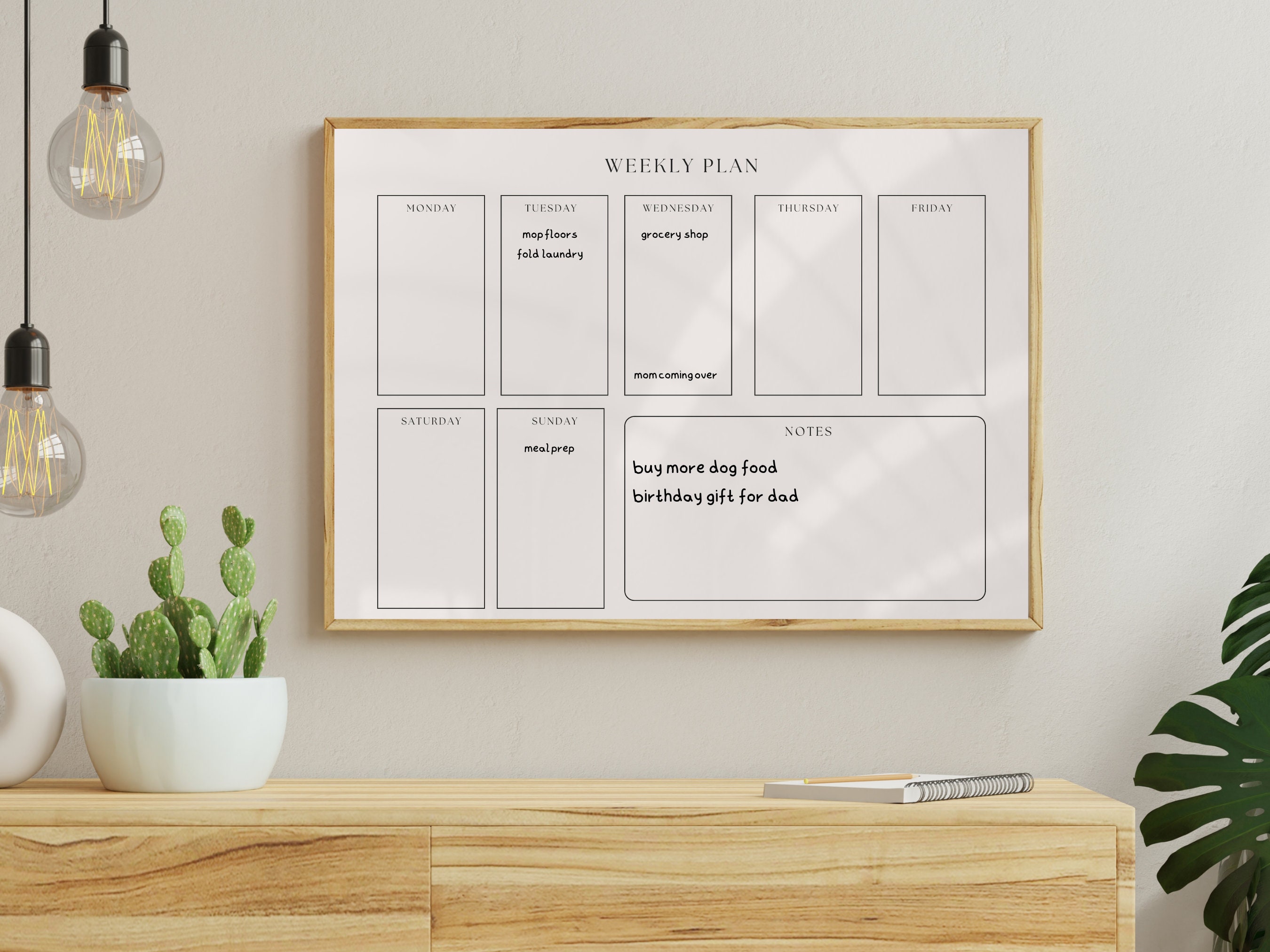Modern Weekly Planner Adult Chore Chart for Adults ADHD Chore Chart ...