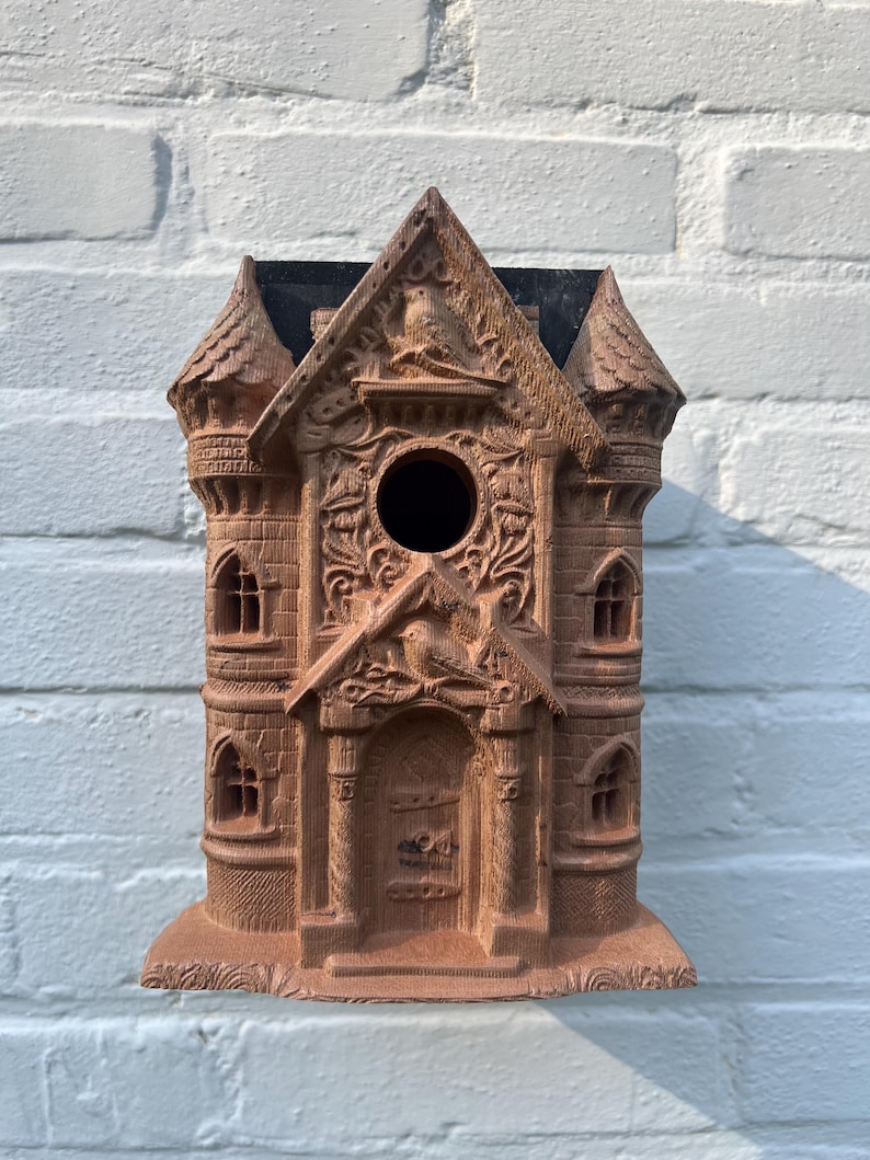 The Original Birdvilla. Unique Birdhouse Woodcraft Art Piece - Etsy