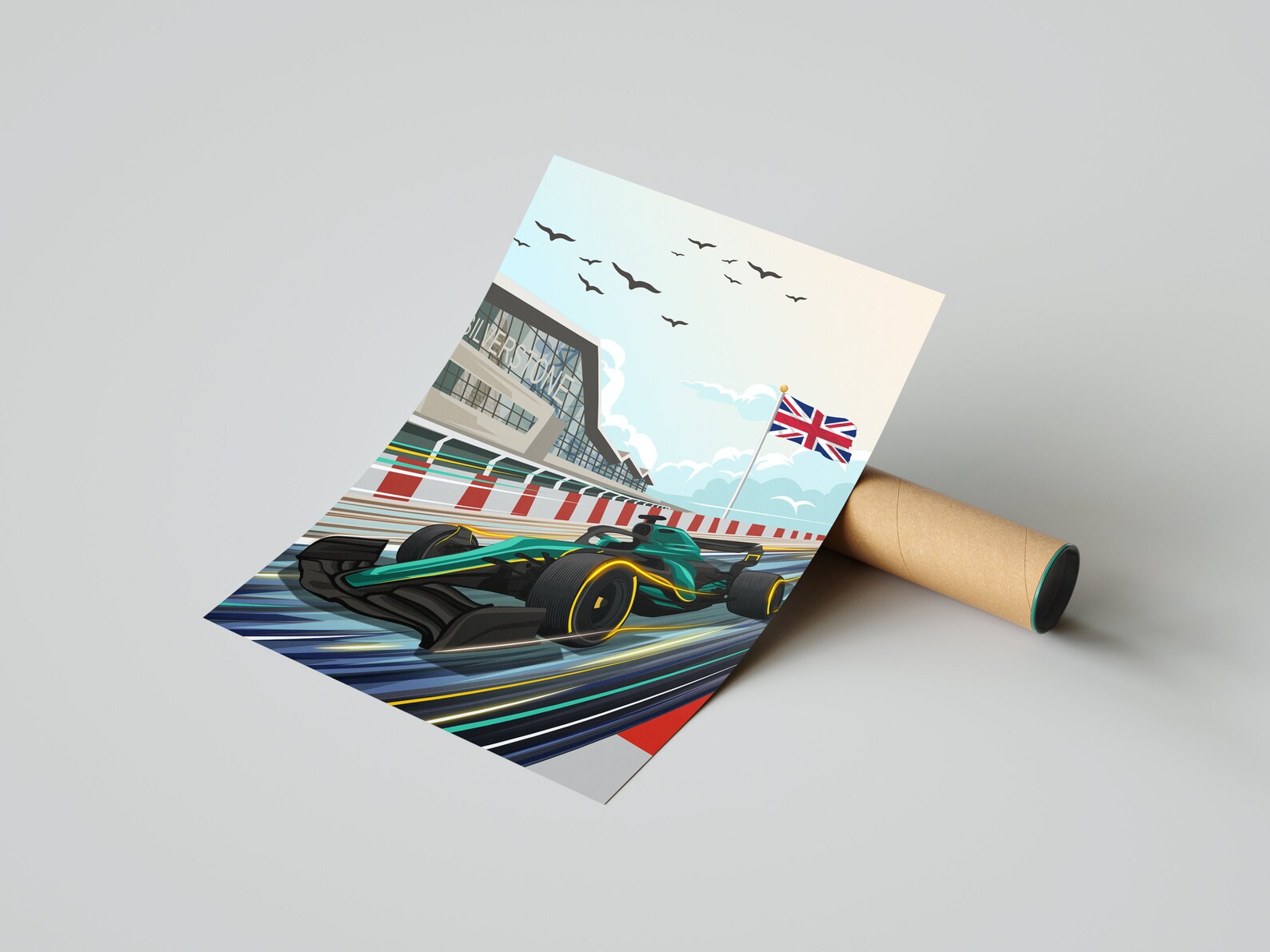 FORMULA ONE POSTER - Aston Martin F1 Poster, Formula 1 Poster, Aston ...