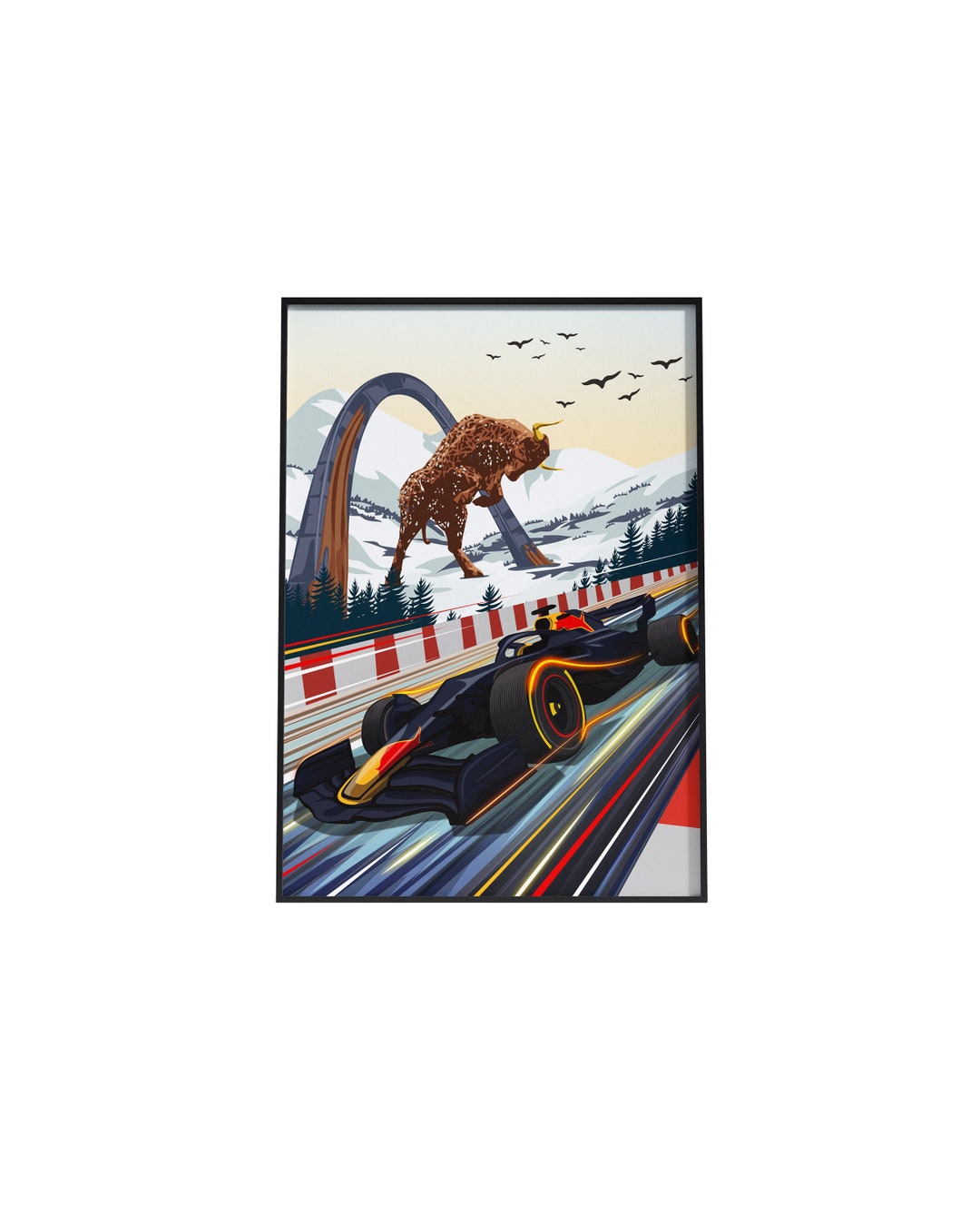 FORMULA 1 POSTER - Red Bull Formula 1 Poster Print, Formula One Poster ...