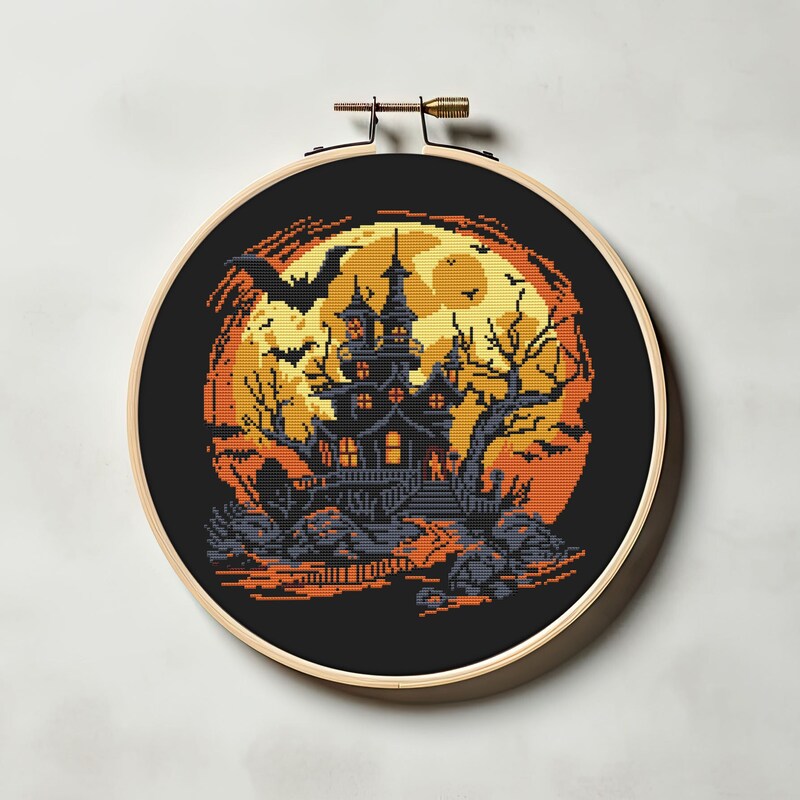 Scary Cross Stitch - Etsy