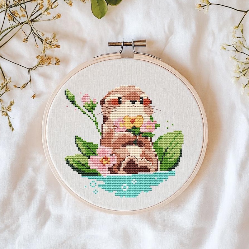 Funny Otter Cross Stitch - Etsy