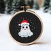 Funny Christmas Ghost Cross Stitch Pattern PDF - Simple Small Easy Cute ...