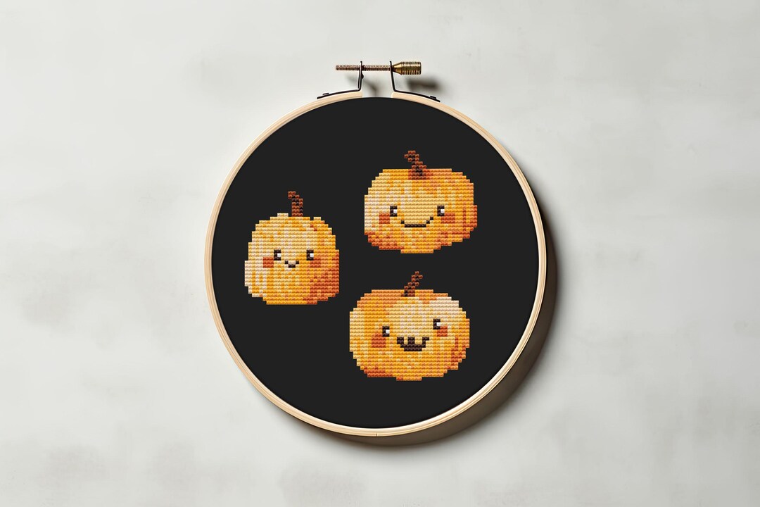 Halloween Pumpkins Cross Stitch Pattern PDF - Cs71 - Etsy