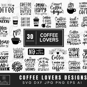 Coffee Lovers SVG, Caffeine Svg, Coffee Svg, Coffee Decals, Coffee ...