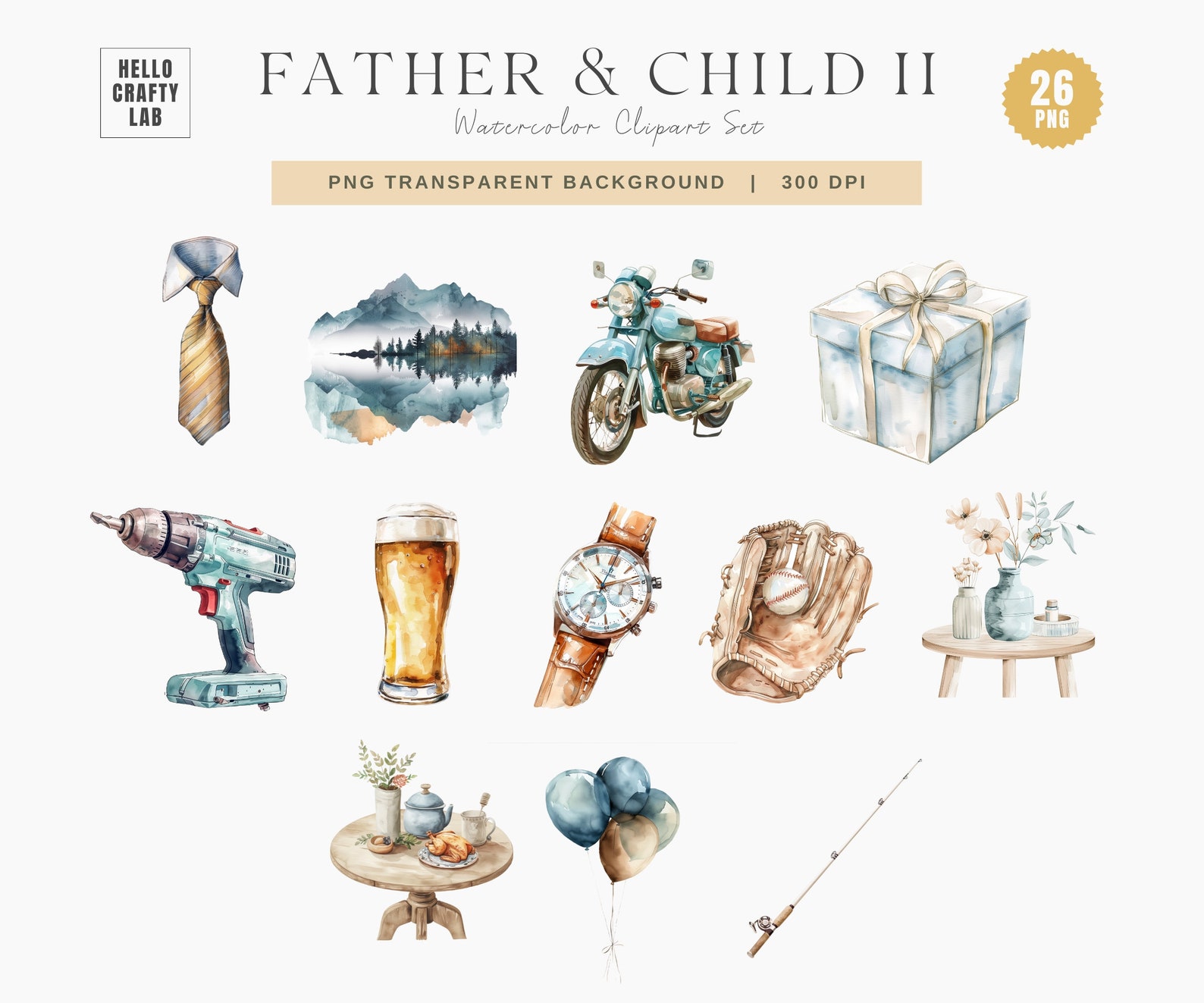 Fathers Day Watercolor Clipart Best Dad Illustrations, Best Daddy ...